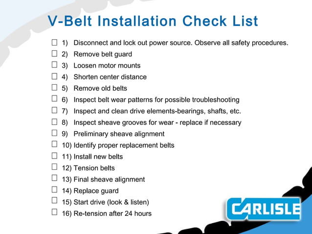 V belt installation and tensioning 1.08 (1) | PPT | Physics | Science