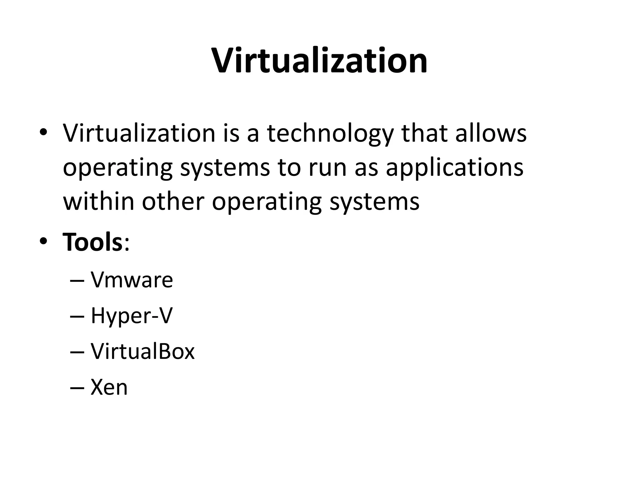 Expose Sur Virtualisation Dans Le Clouddpdf 