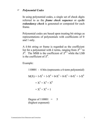 V Communication Error Detection And Correction | PDF