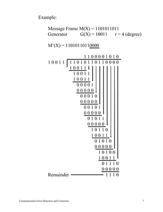 V Communication Error Detection And Correction | PDF