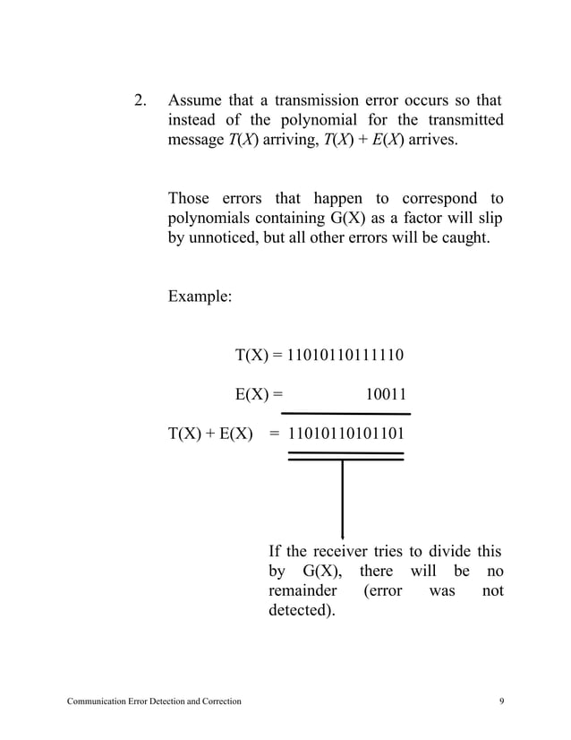V Communication Error Detection And Correction Pdf