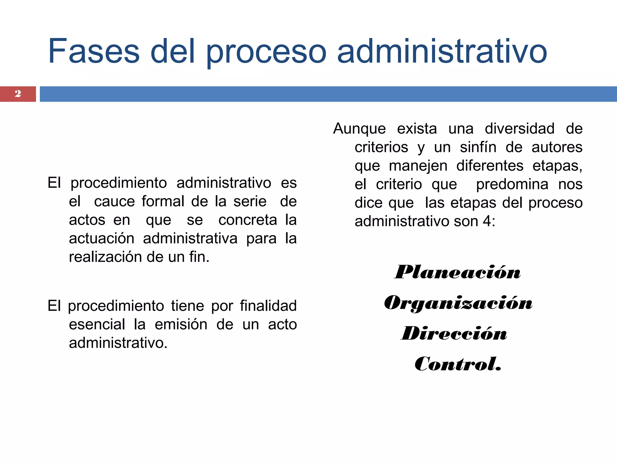 V. fases del proceso administrativo | PPT