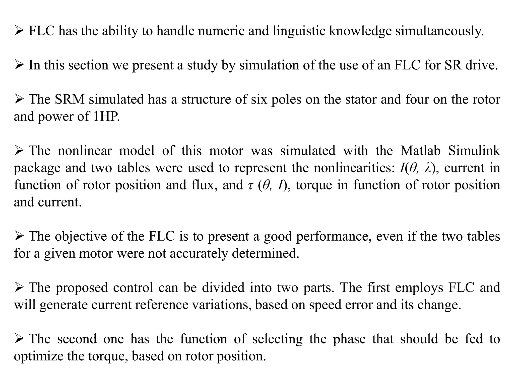 V Fuzzy Logic Control Of A Switched Reluctance Motor Ppt