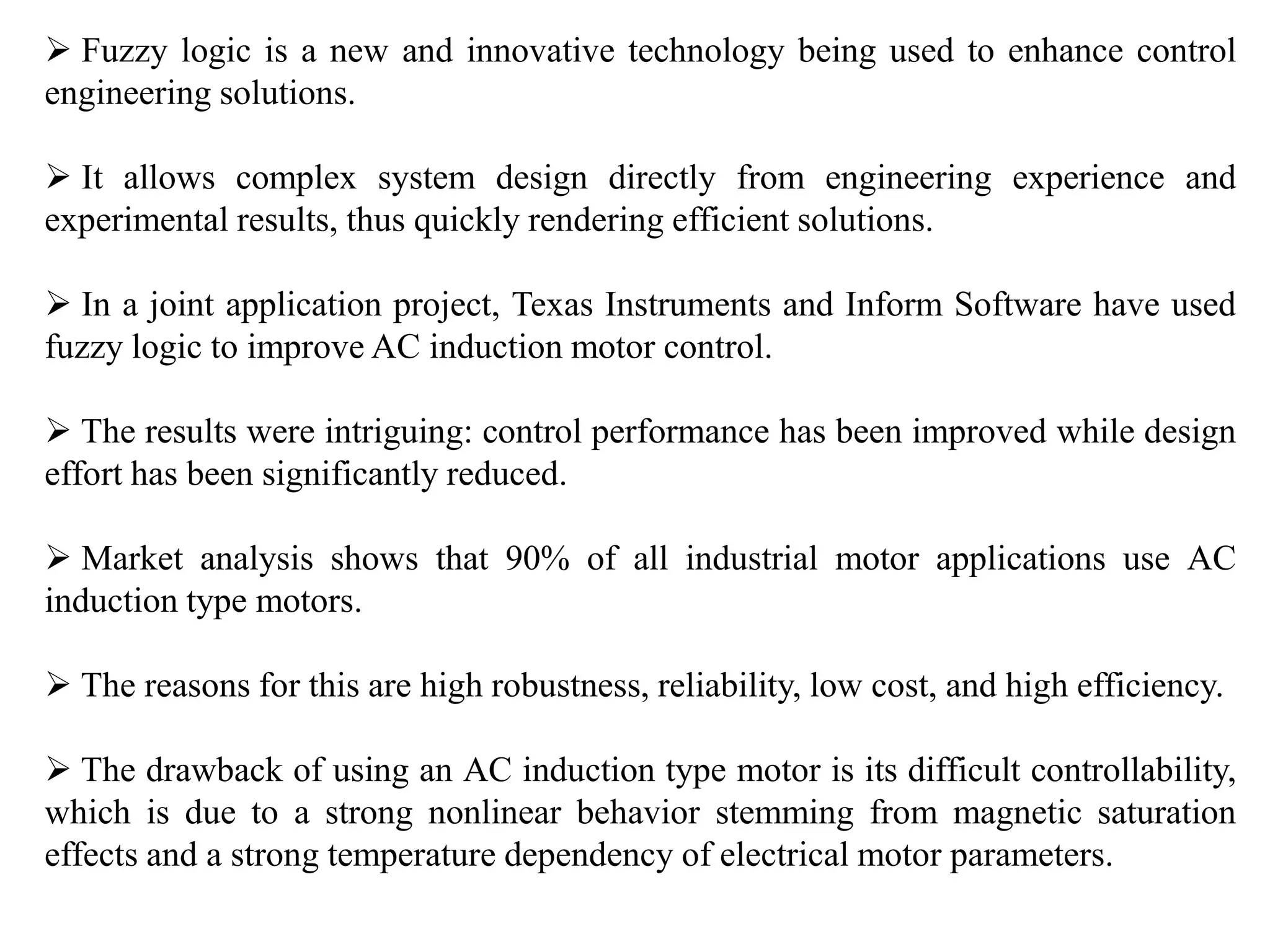 V Fuzzy Logic Implementation For Induction Motor Control Ppt