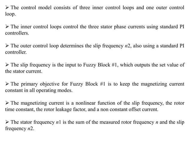 V Fuzzy Logic Implementation For Induction Motor Control Ppt