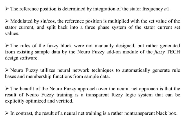 V Fuzzy Logic Implementation For Induction Motor Control Ppt