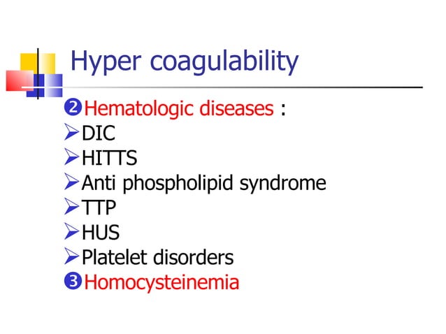 V. Hyper Coagulation State | PPT