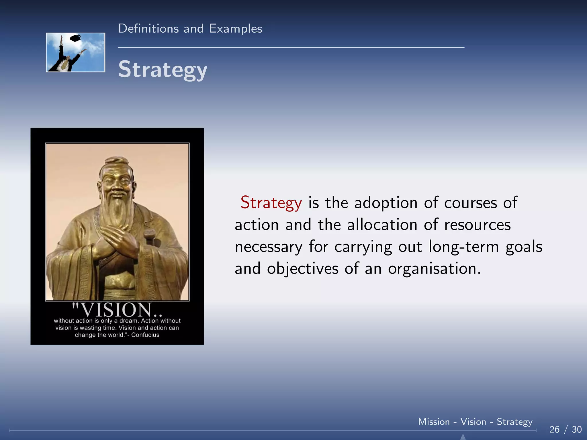 Mission, Vision and Strategy in organisations | PDF
