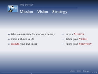Mission, Vision and Strategy in organisations | PDF