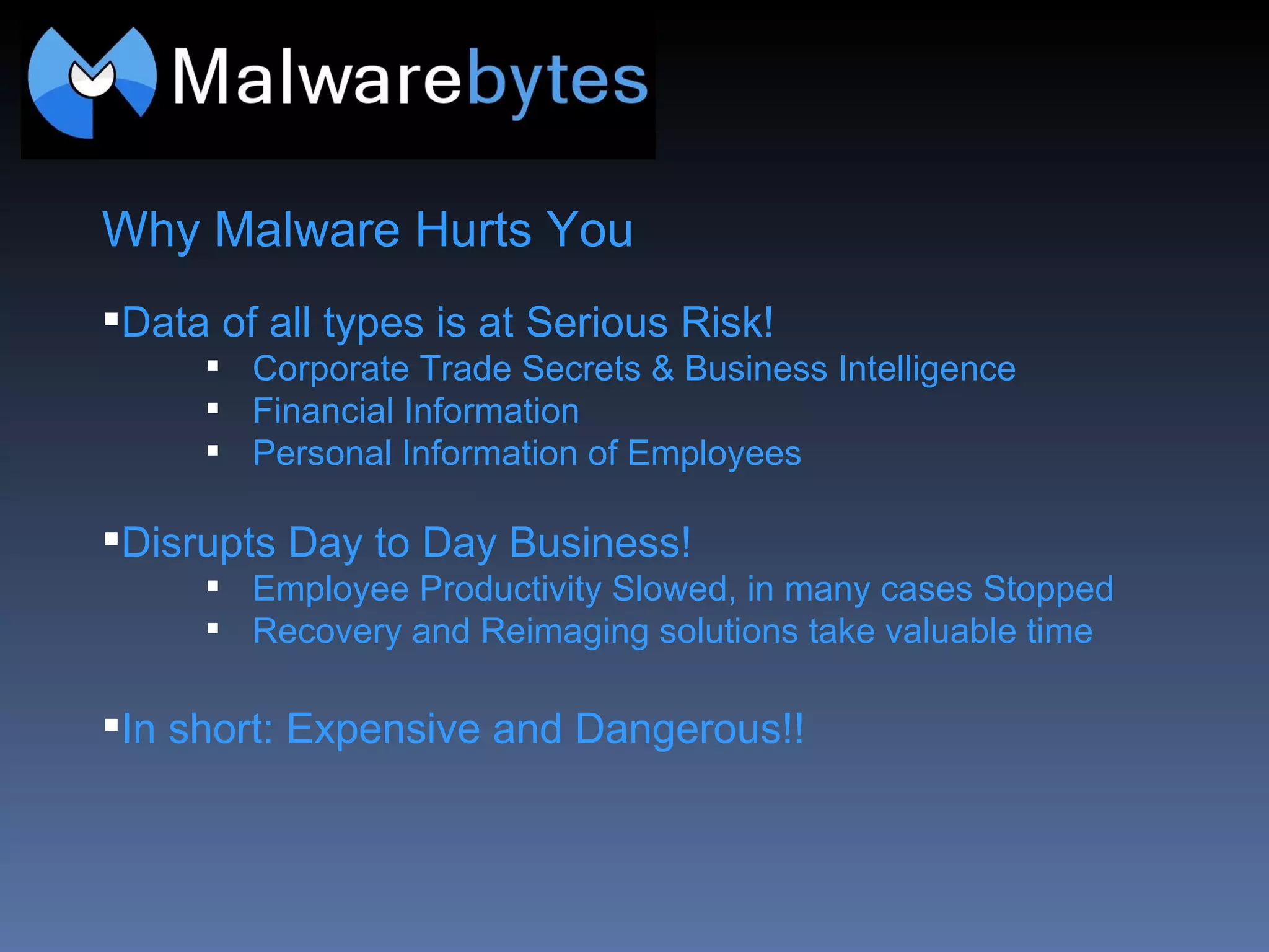 Kaseya Connect 2011 - Malwarebytes - Marcin Kleczynski | PPT