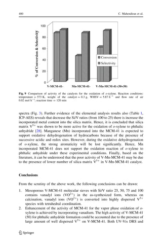 V mn-mcm-41 catalyst for the vapor phase oxidation of o-xylene | PDF