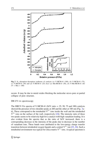 V mn-mcm-41 catalyst for the vapor phase oxidation of o-xylene | PDF