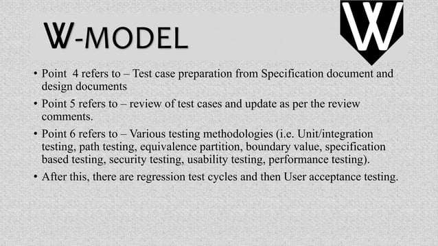 V Model and W Model | PPTX