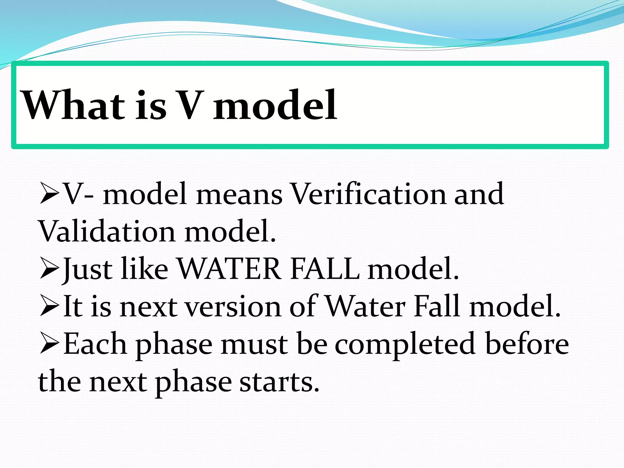 V model software engineering | PPTX