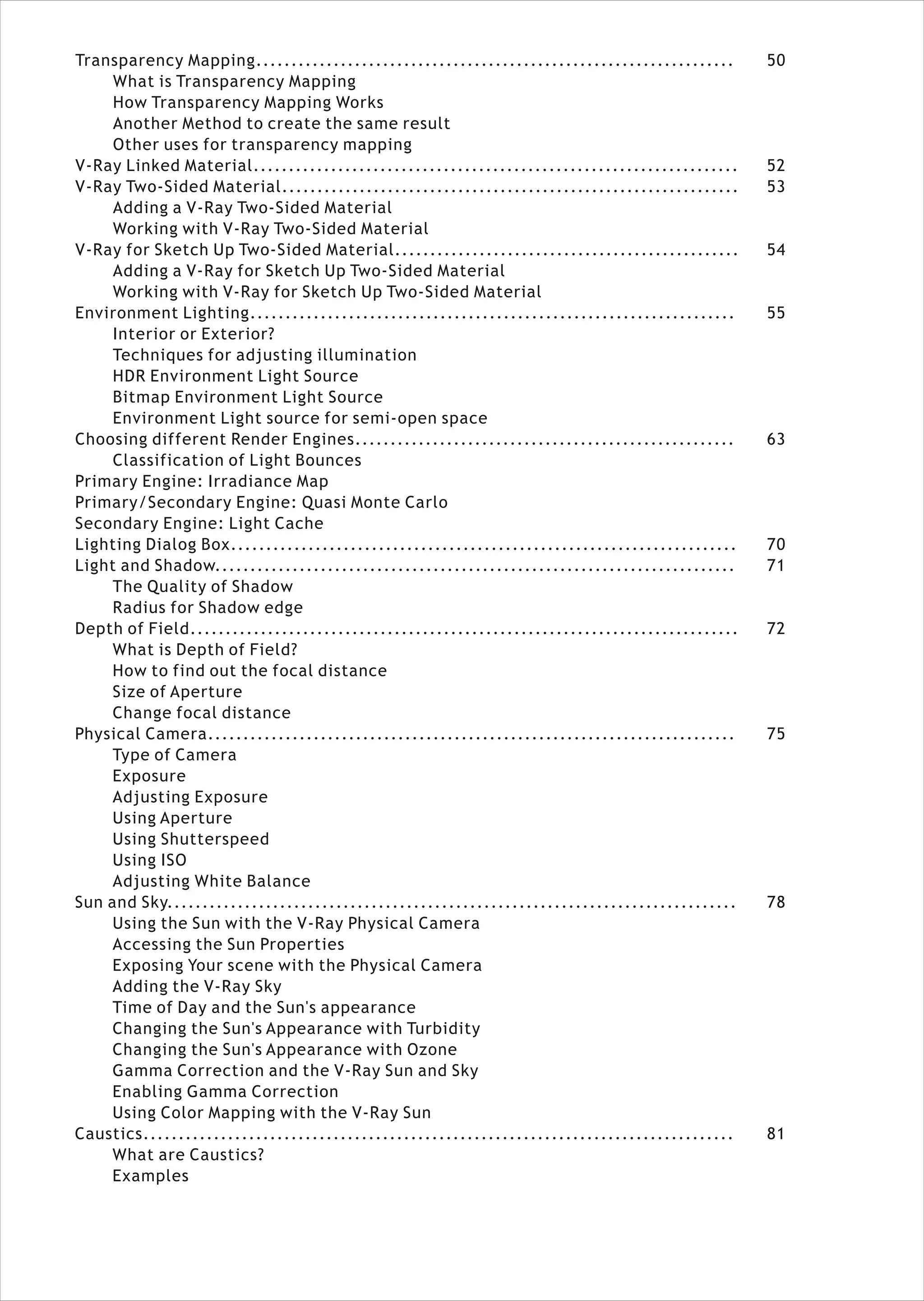 V Ray For Sketch Up 2007 Manual | PDF | Graphics Software | Computer ...