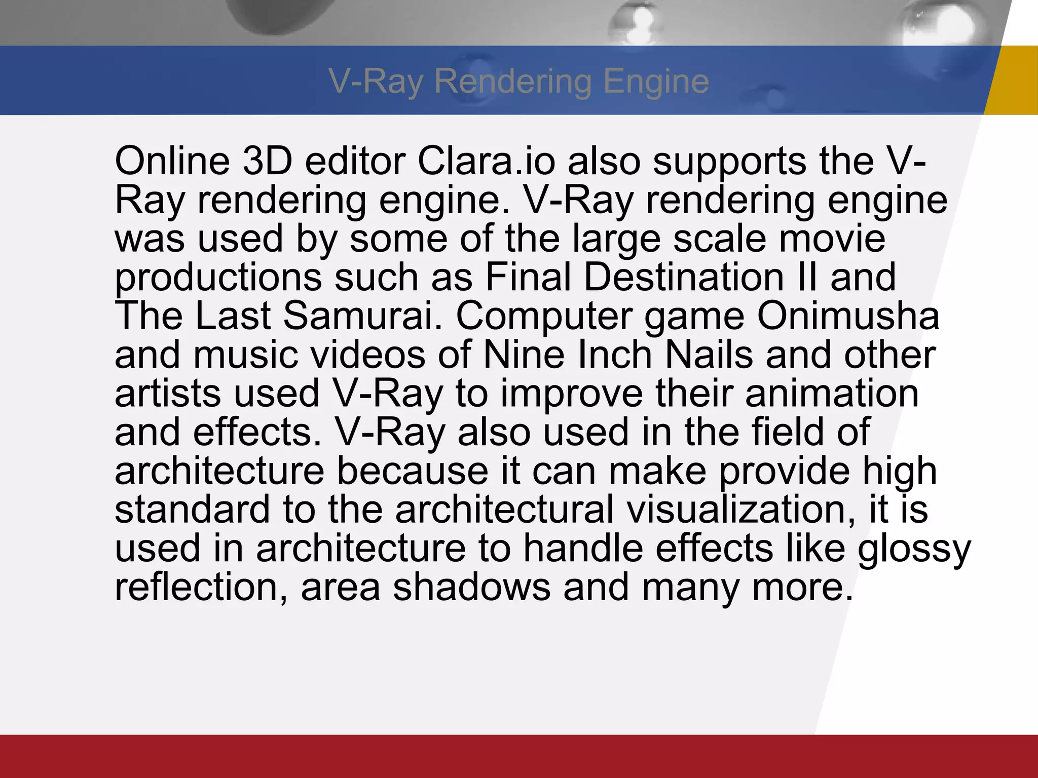 V-Ray Rendering Engine | PPT