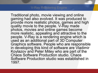 V-Ray Rendering Engine | PPT