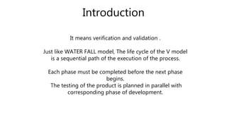 V shape process model | PPT
