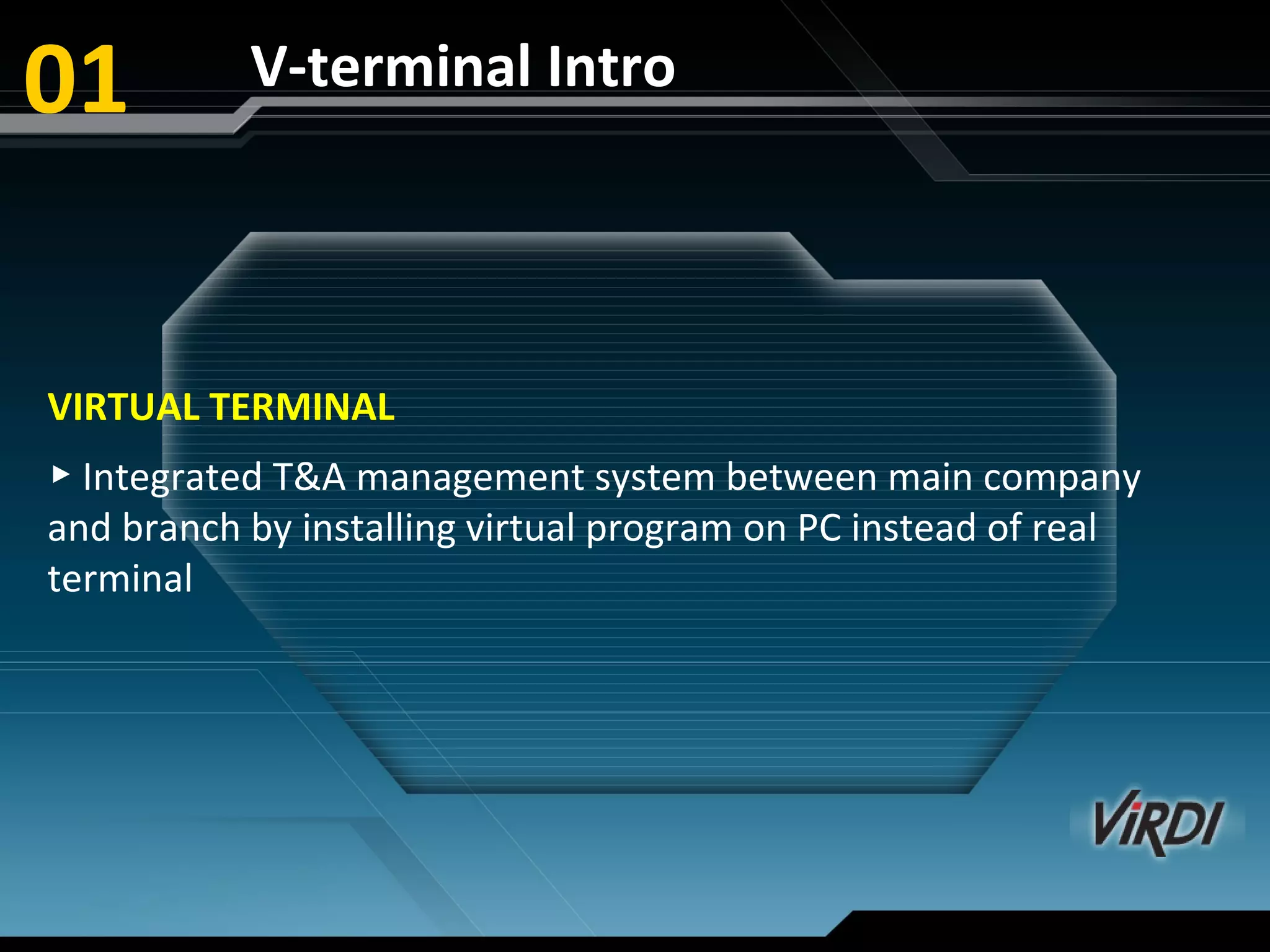 VIRDI Virtual terminal | PPT