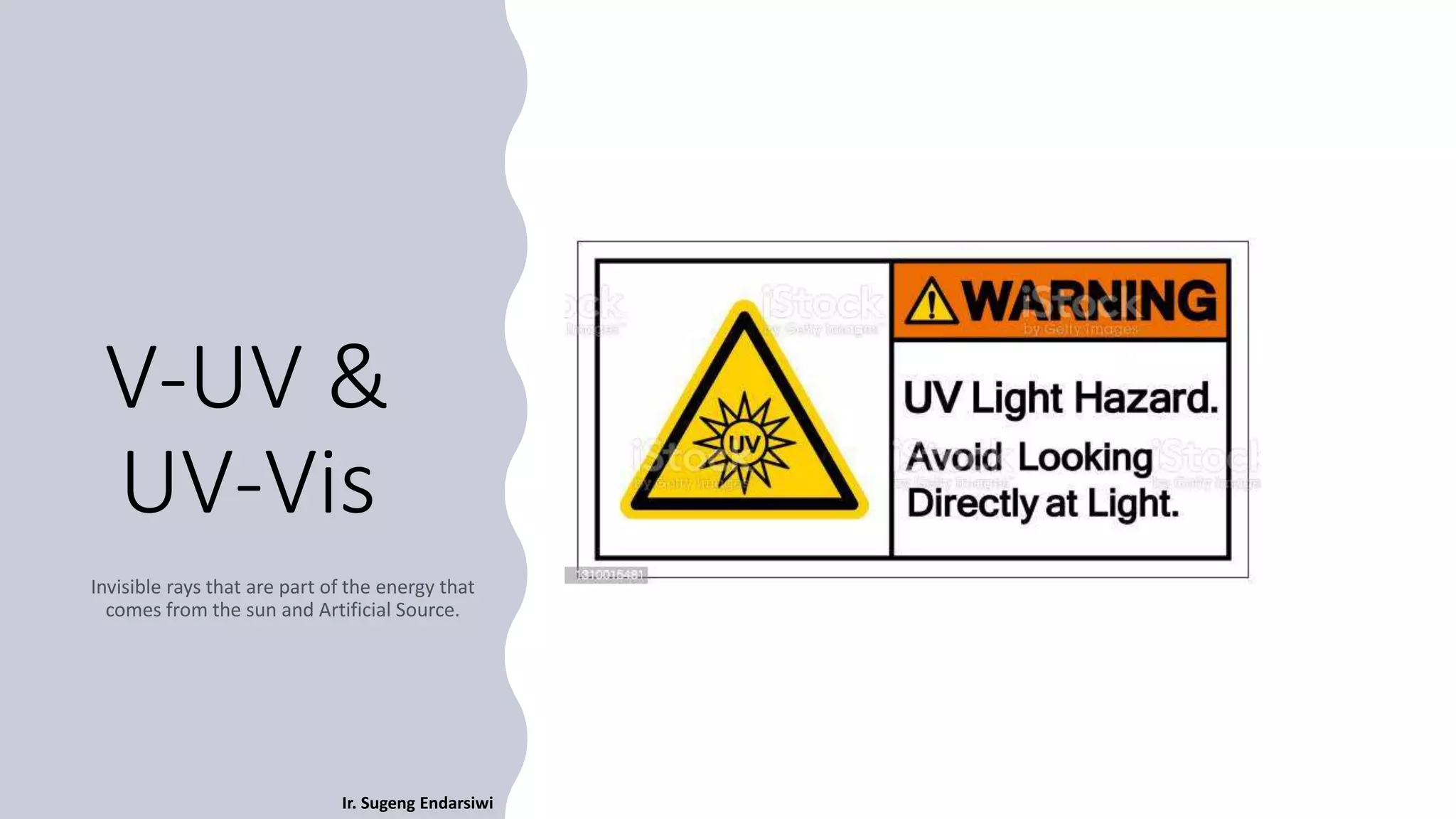 Vacuum UV & UV-Vis Wavelength | PPT