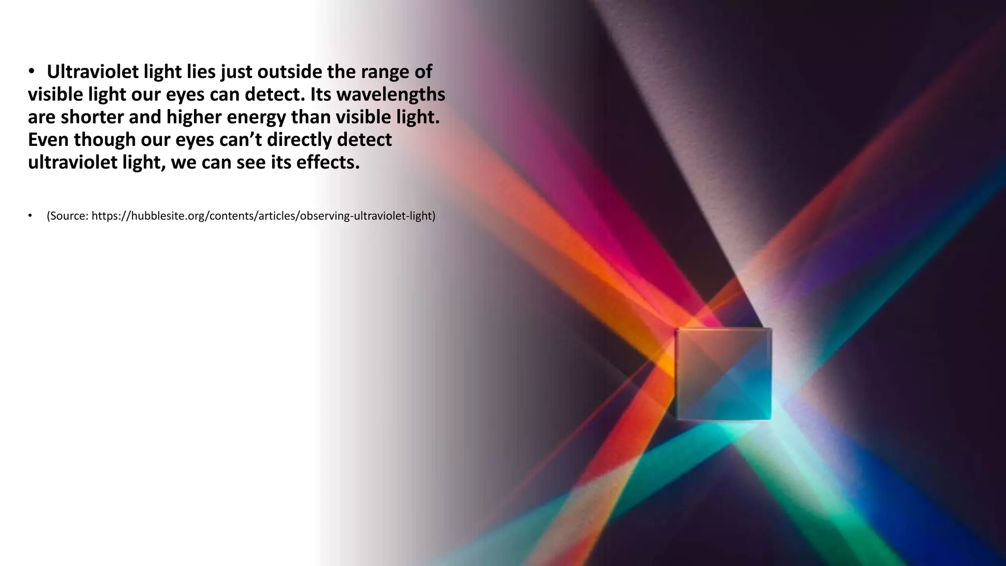 Vacuum UV & UV-Vis Wavelength | PPTX