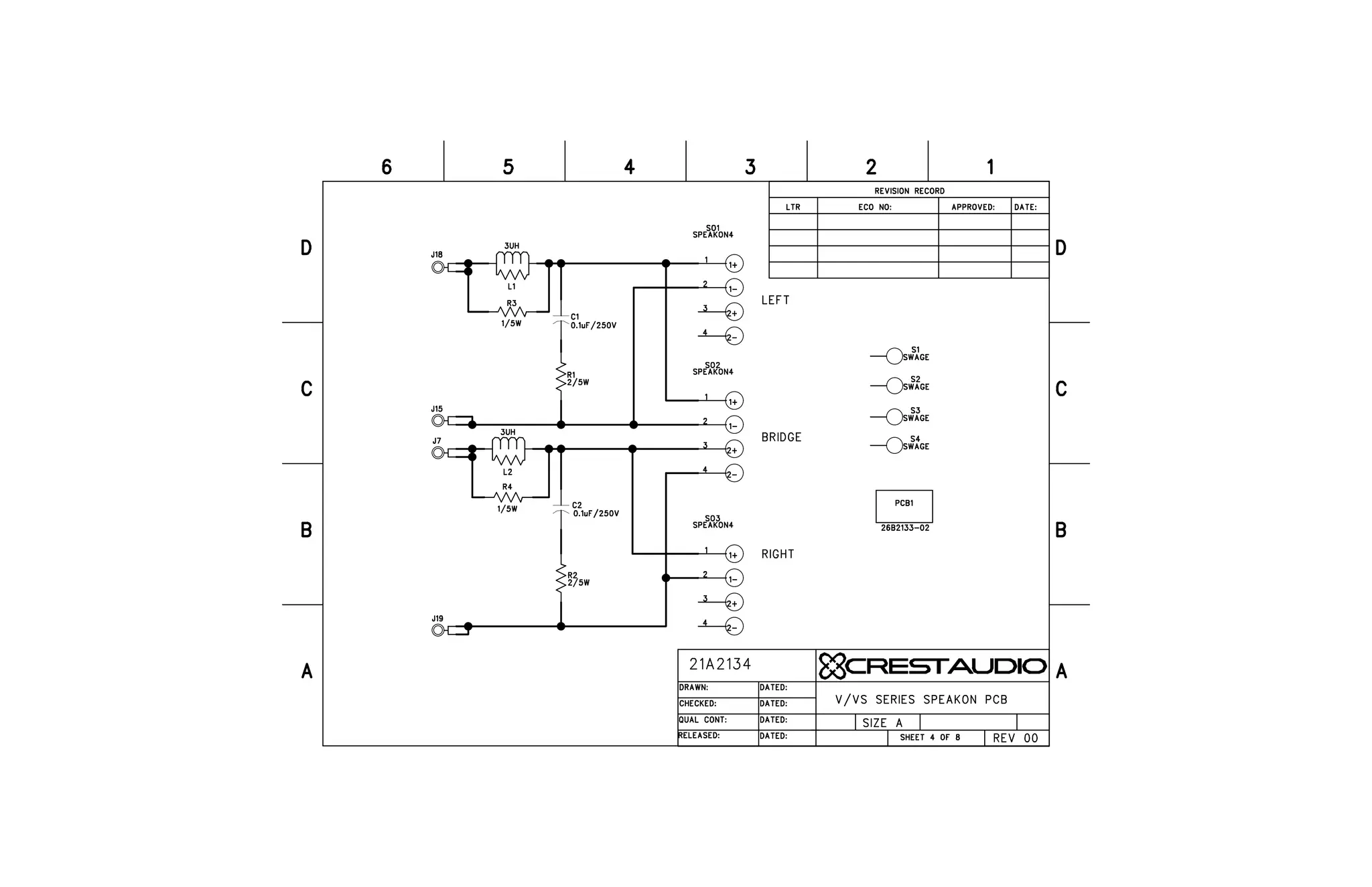 Diagramas para la reparación de amplificadores crest versiones vs. | PDF