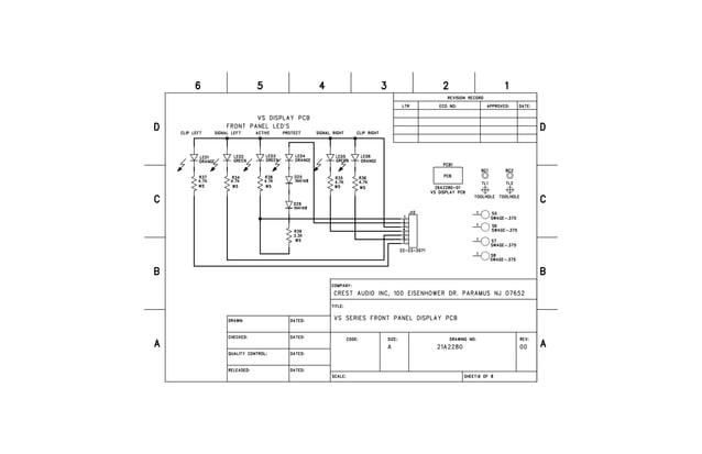 Diagramas para la reparación de amplificadores crest versiones vs. | PDF
