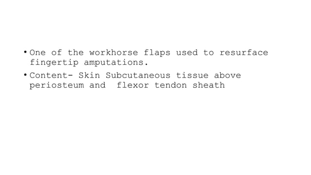V-Y Advancement flap - for Fingertip amputations | PPTX | Death, Injury ...