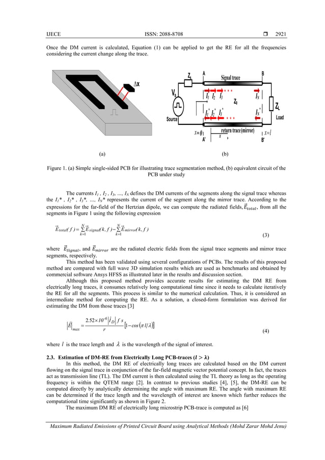 Maximum Radiated Emissions of Printed Circuit Board Using Analytical Methods | PDF | Physics ...