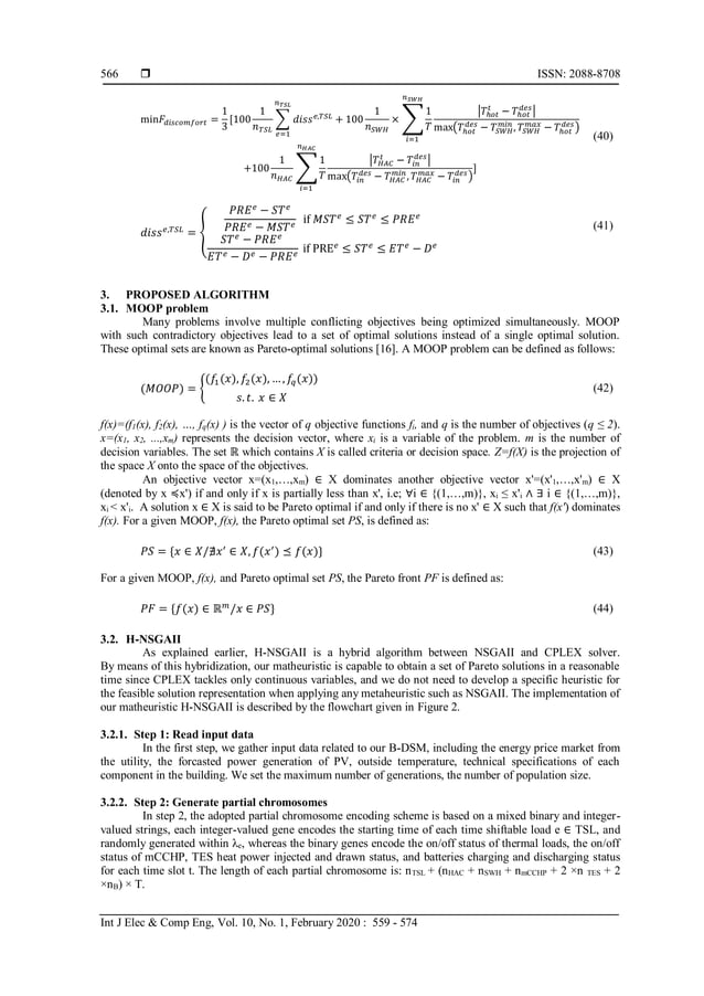 A Hybrid Non Dominated Sorting Genetic Algorithm For A Multi Objective Demand Side Management