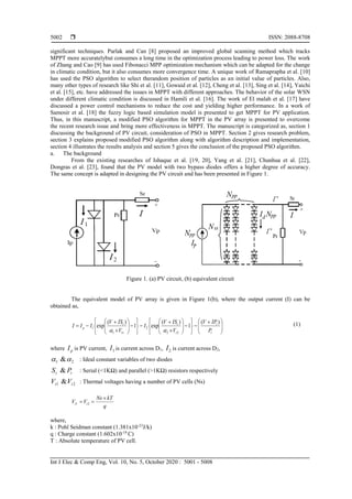 A modified particle swarm optimization algorithm to enhance MPPT in the PV array | PDF