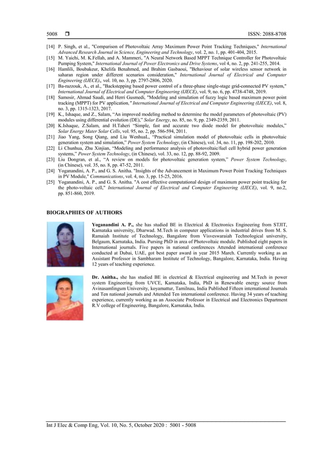 A Modified Particle Swarm Optimization Algorithm To Enhance Mppt In The