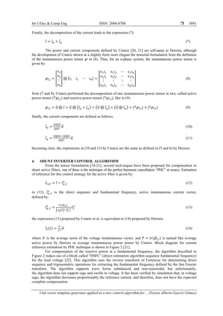 Unit vector template generator applied to a new control algorithm for an UPQC with instantaneous ...