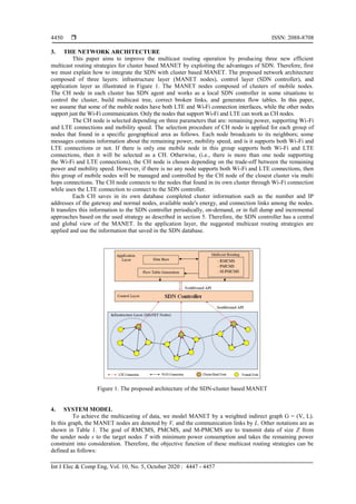 Multicast routing strategy for SDN-cluster based MANET | PDF
