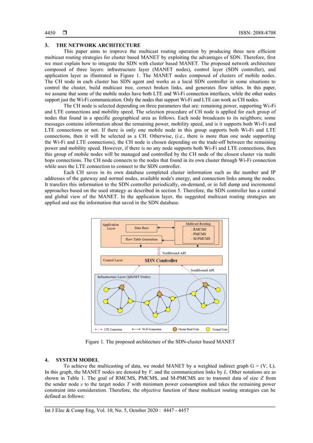 Multicast routing strategy for SDN-cluster based MANET | PDF