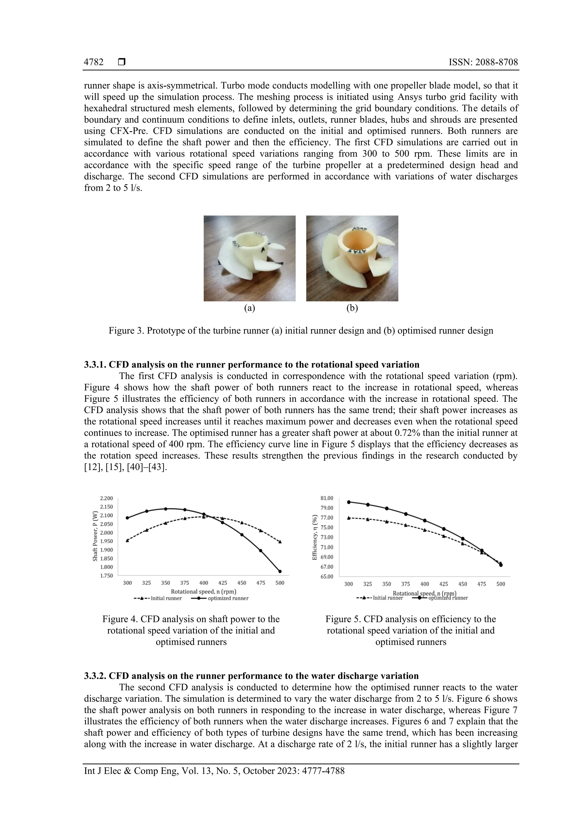 Runner profile optimisation of gravitational vortex water turbine | PDF
