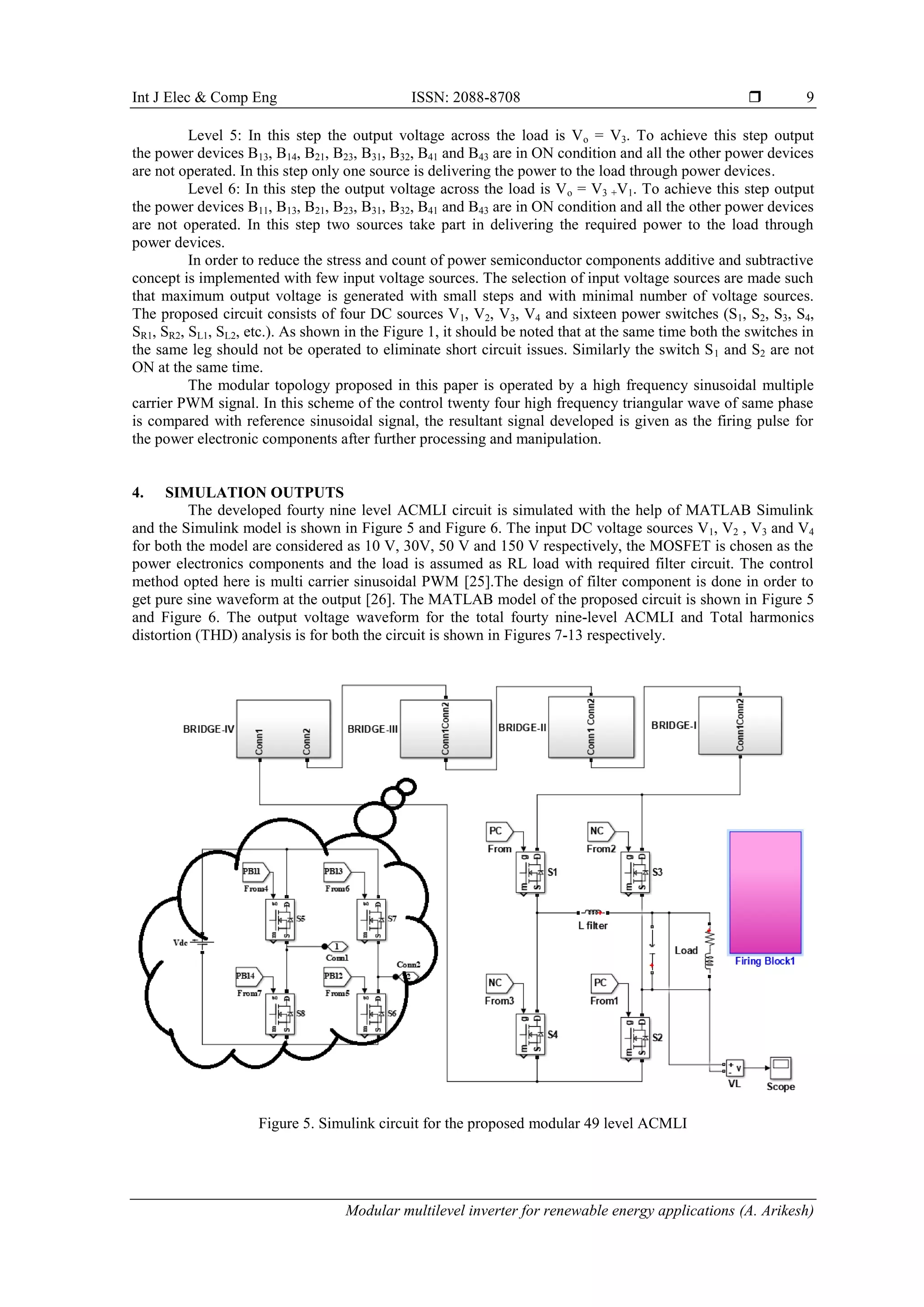 Modular multilevel inverter for renewable energy applications | PDF