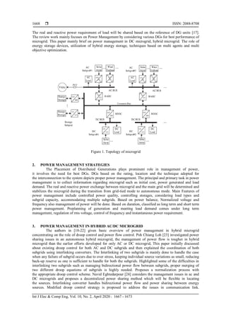 A survey on power management strategies of hybrid energy systems in microgrid | PDF | Internet ...