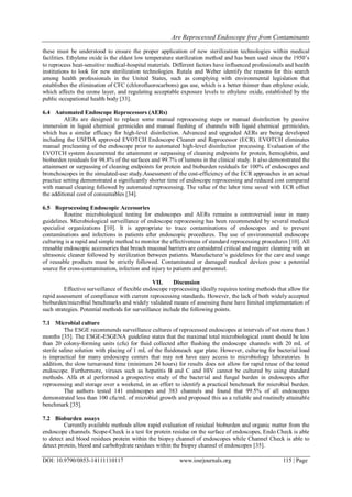 Are Reprocessed Endoscope free from Contaminants | PDF