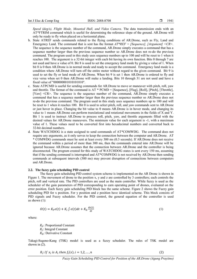 Fuzzy Gain Scheduling PID Control for Position of the AR.Drone | PDF