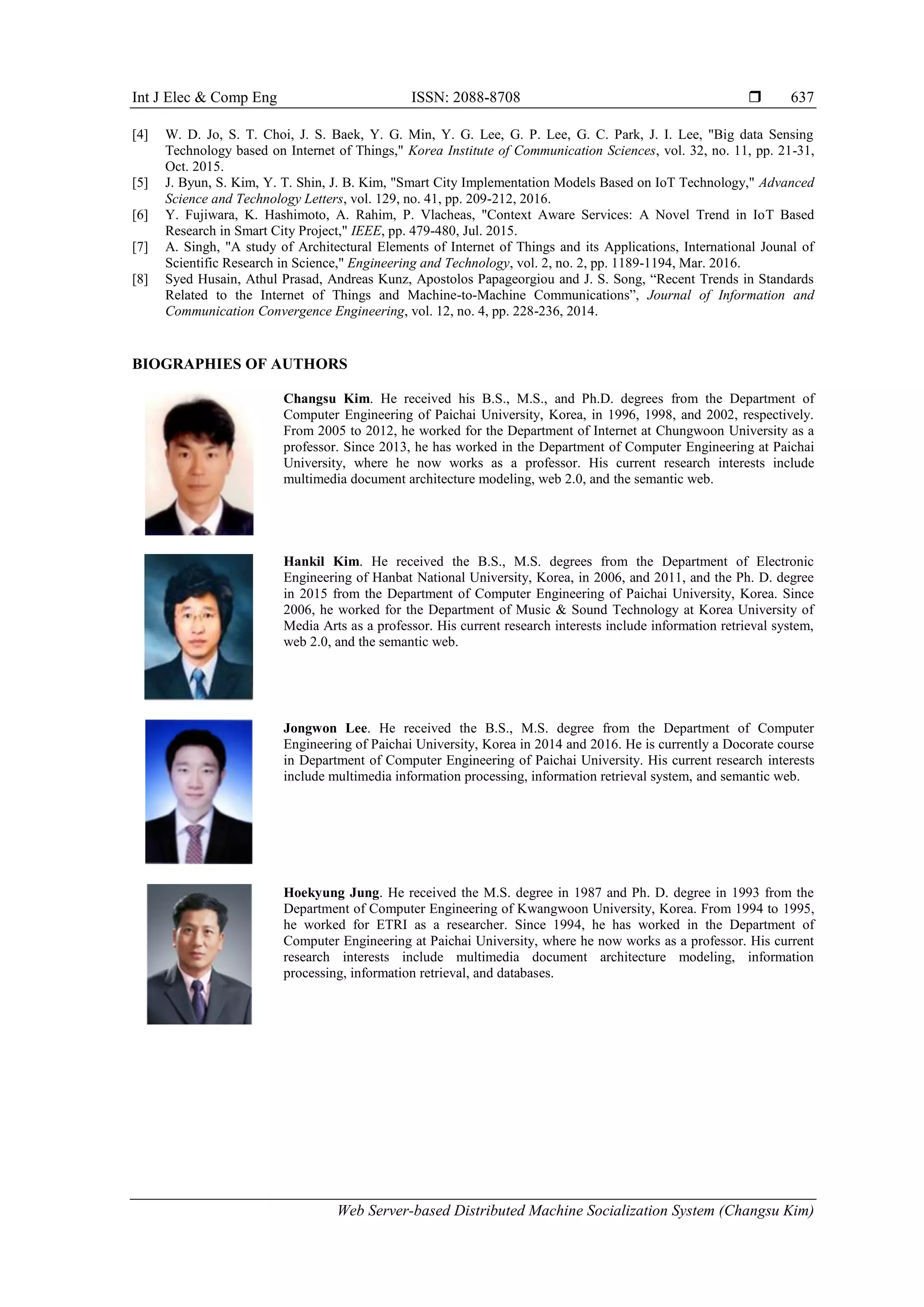 Web Server-based Distributed Machine Socialization System | PDF