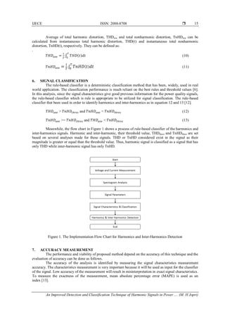 An Improved Detection and Classification Technique of Harmonic Signals in Power Distribution by ...