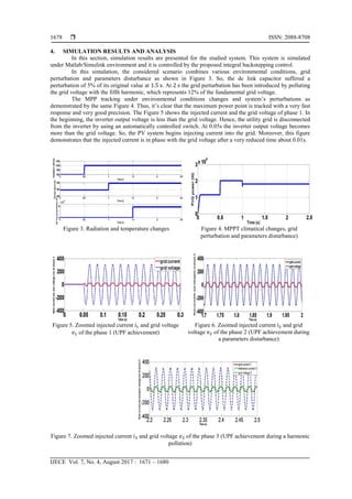 Integral Backstepping Control for Maximum Power Point Tracking and Unity Power Factor of a Three ...