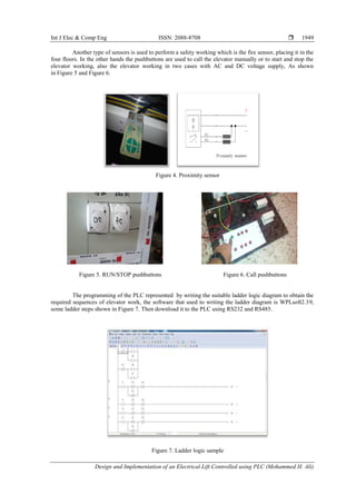 Design and Implementation of an Electrical Lift Controlled using PLC ...