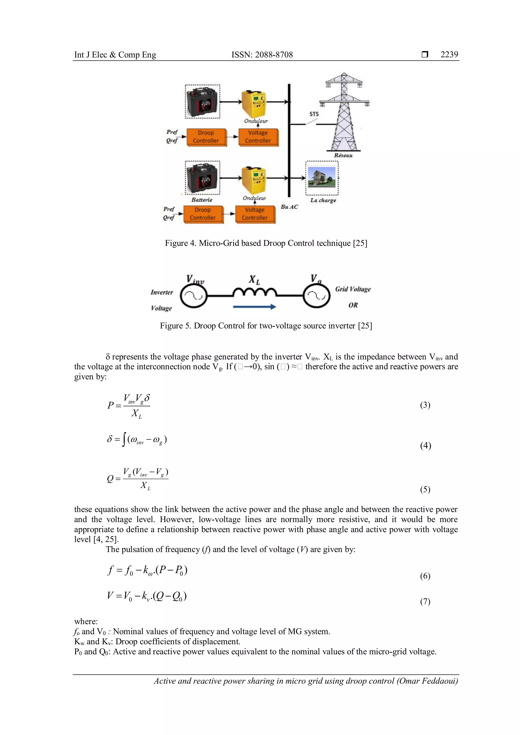 Active and reactive power sharing in micro grid using droop control | PDF