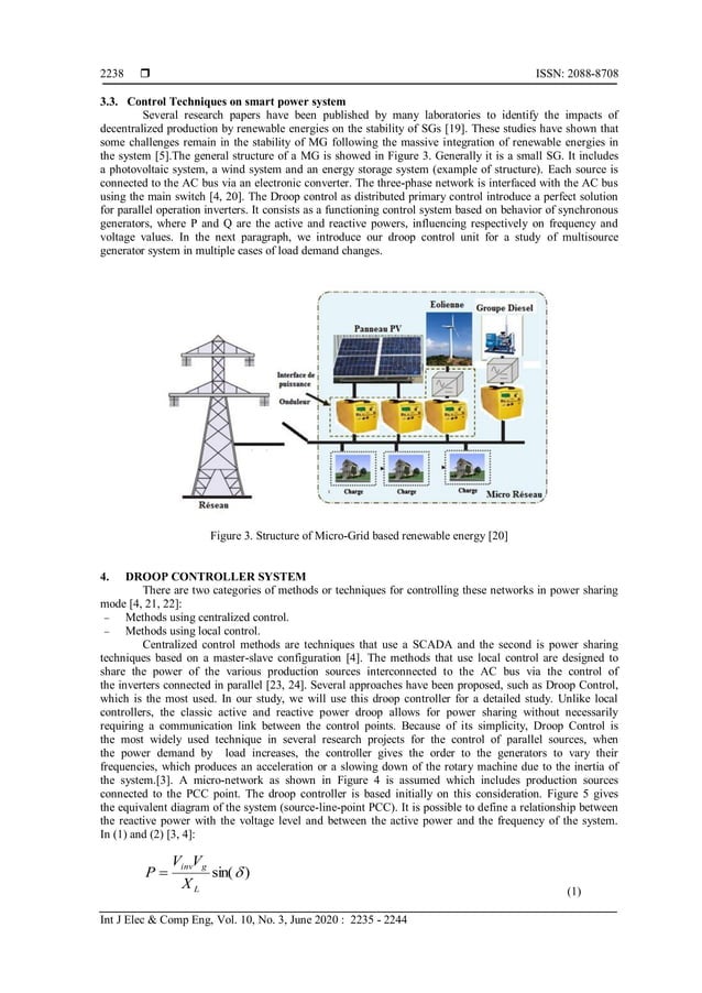 Active and reactive power sharing in micro grid using droop control | PDF