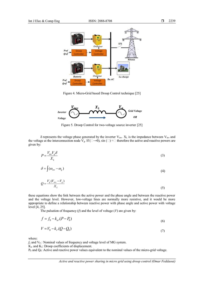 Active and reactive power sharing in micro grid using droop control | PDF