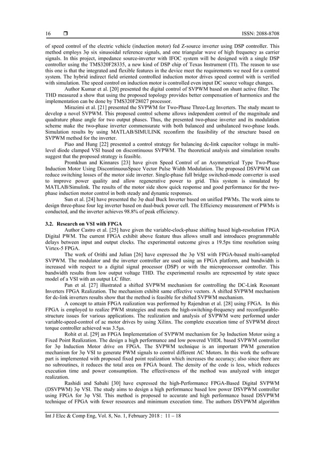 A Survey: Space Vector PWM (SVPWM) in 3φ Voltage Source Inverter (VSI) | PDF