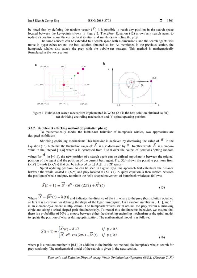Economic and Emission Dispatch using Whale Optimization Algorithm (WOA) | PDF