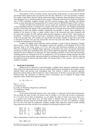 Short-term load forecasting with using multiple linear regression | PDF | Business Utilities ...